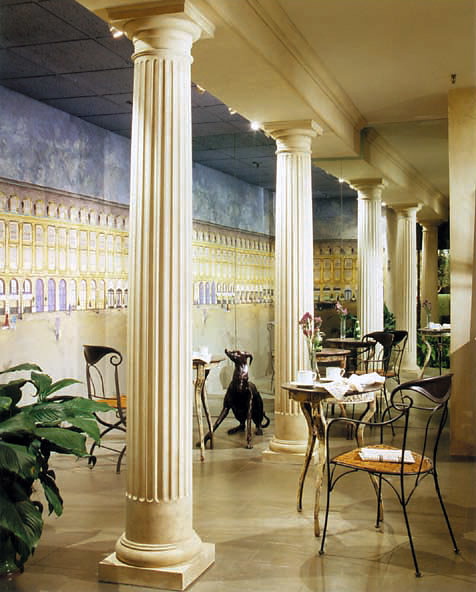 Fluted Tuscan Columns in a Sitting Area - Chadsworth Incorporated